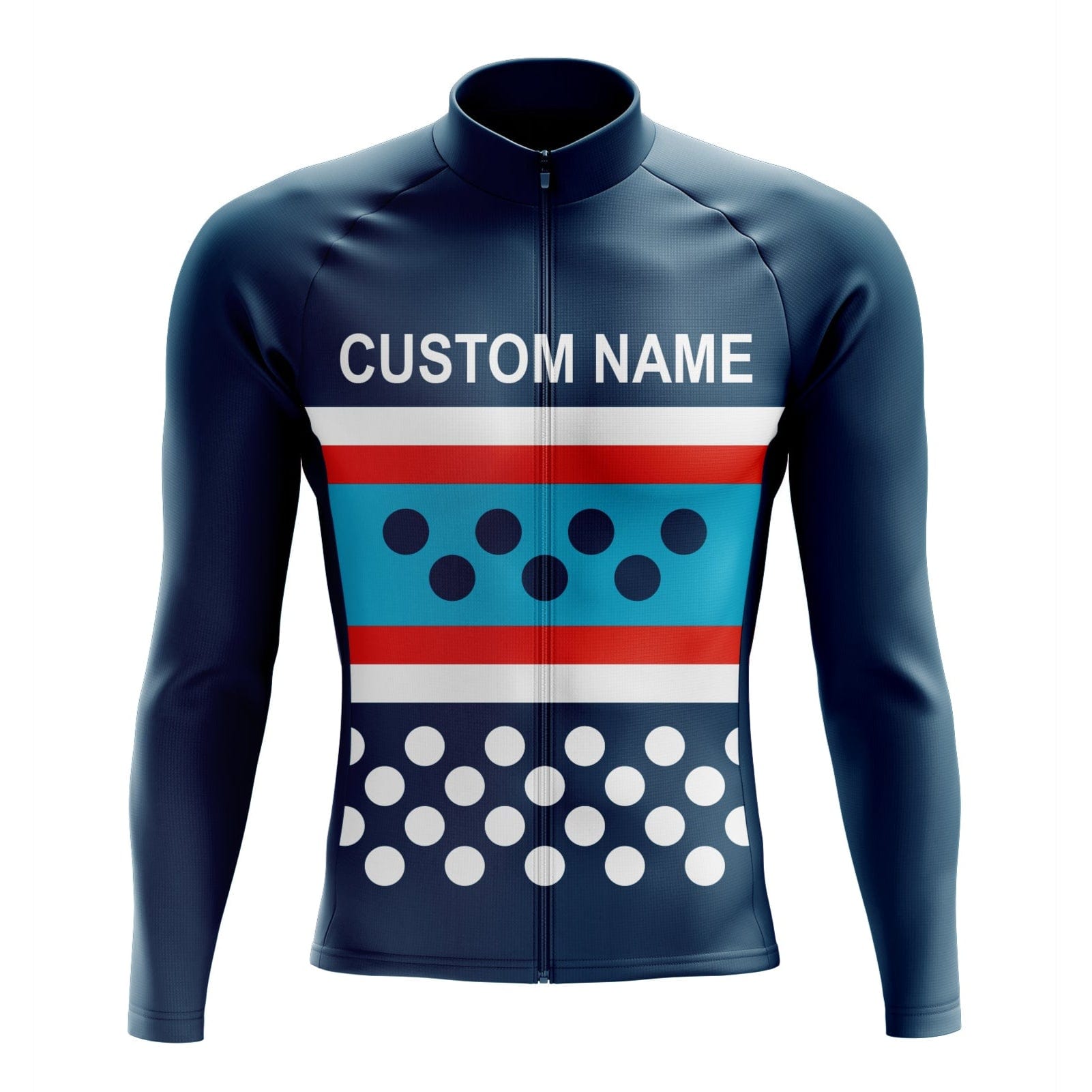 Custom Long Sleeve Cycling Jersey - Grey – Montella Cycling