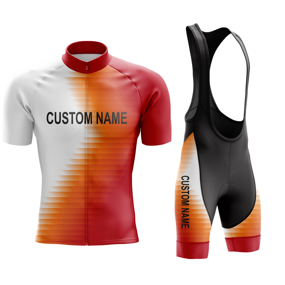 Custom Orange Cycling Jersey or Bib Shorts – Montella Cycling