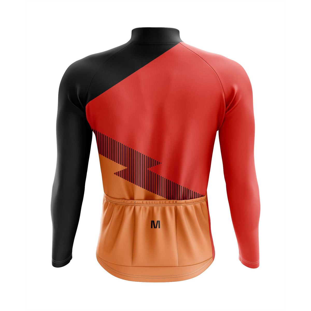 Men's Orange Side Long Sleeve Cycling Jersey – Montella Cycling